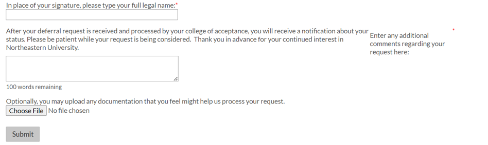 How do I Defer my Admissions?